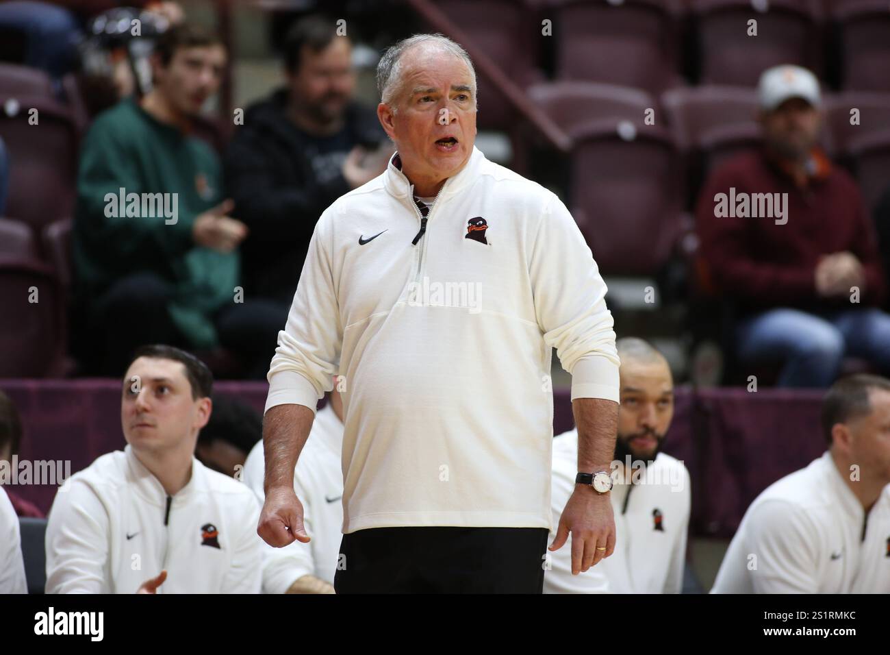 January 4, 2025: Virginia Tech Hokies head coach Mike Young coaches ...