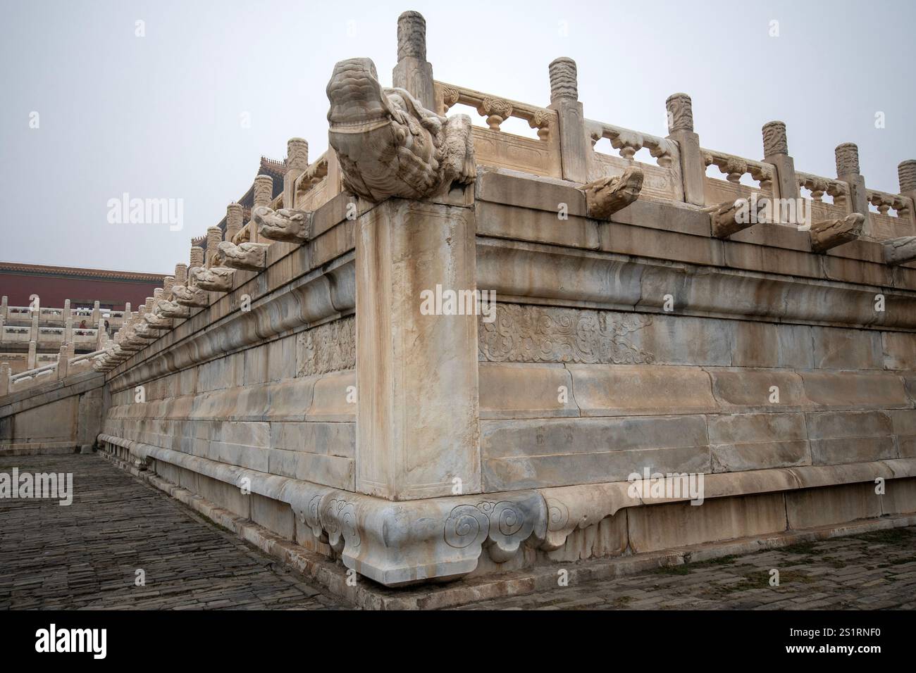 Water dripping beast in the Forbidden City, Beijing, China Stock Photo ...