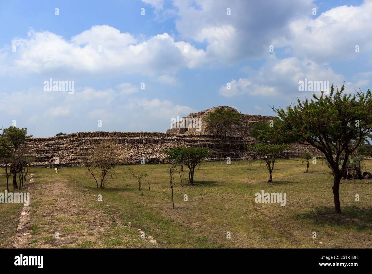 Ancient Stone Pyramid in a Natural Landscape Under a Blue Sky, Canada ...