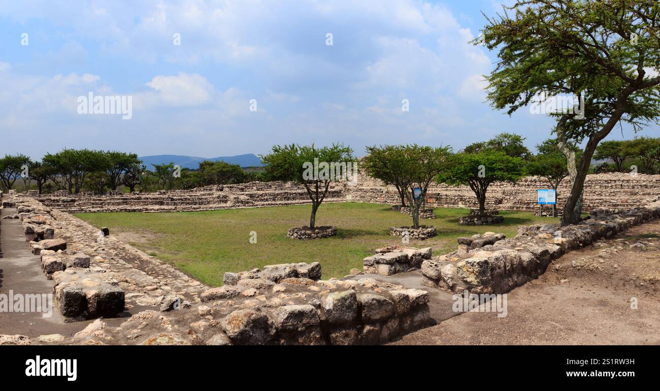 Ancient Stone Ruins with Grass Fields and Trees Under a Blue Sky ...