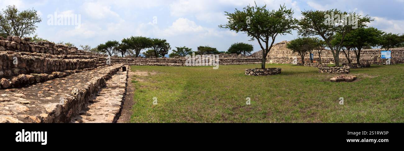 Ancient Stone Ruins with Grass Fields and Trees Under a Blue Sky ...