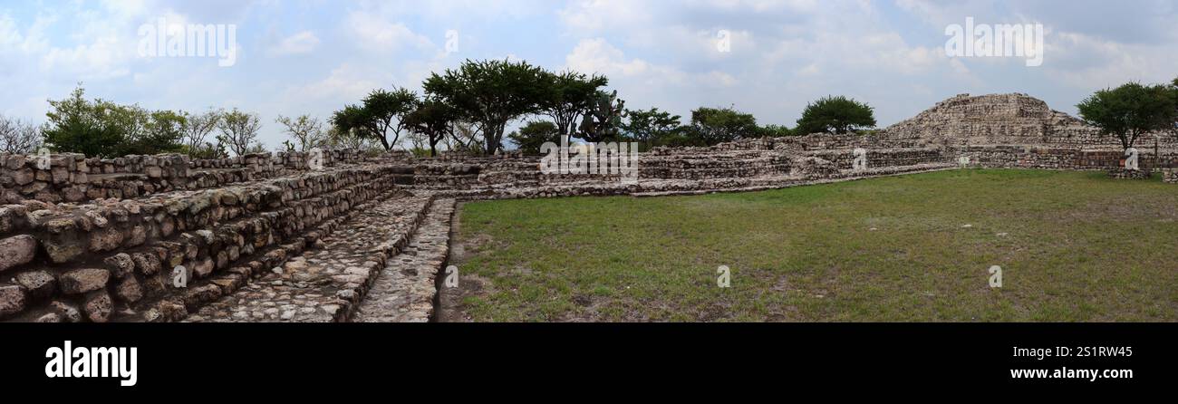 Ancient Stone Ruins with Grass Fields and Trees Under a Blue Sky ...