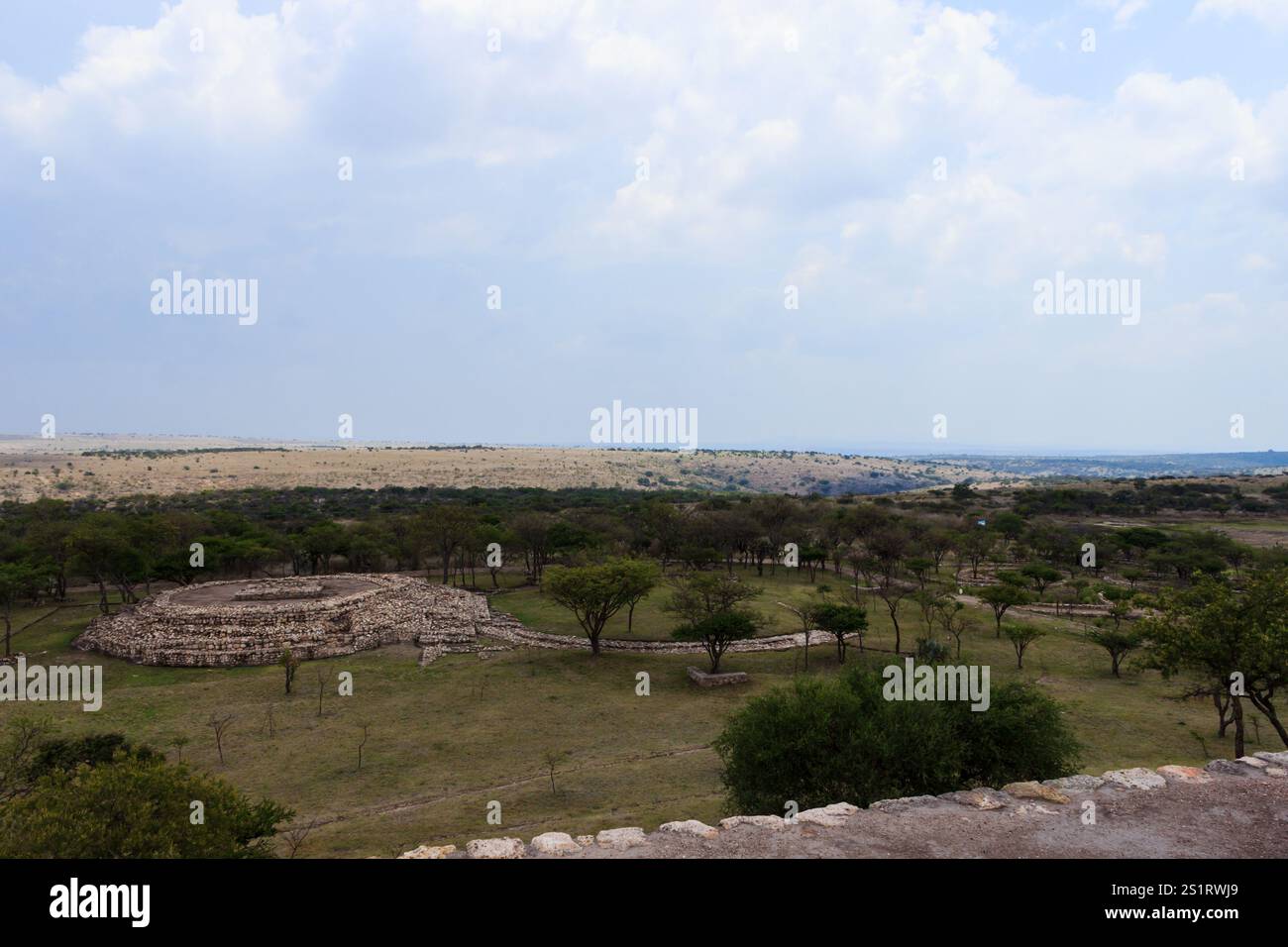 Ancient Circular Stone Structure in a Vast Arid Landscape, Canada de La ...