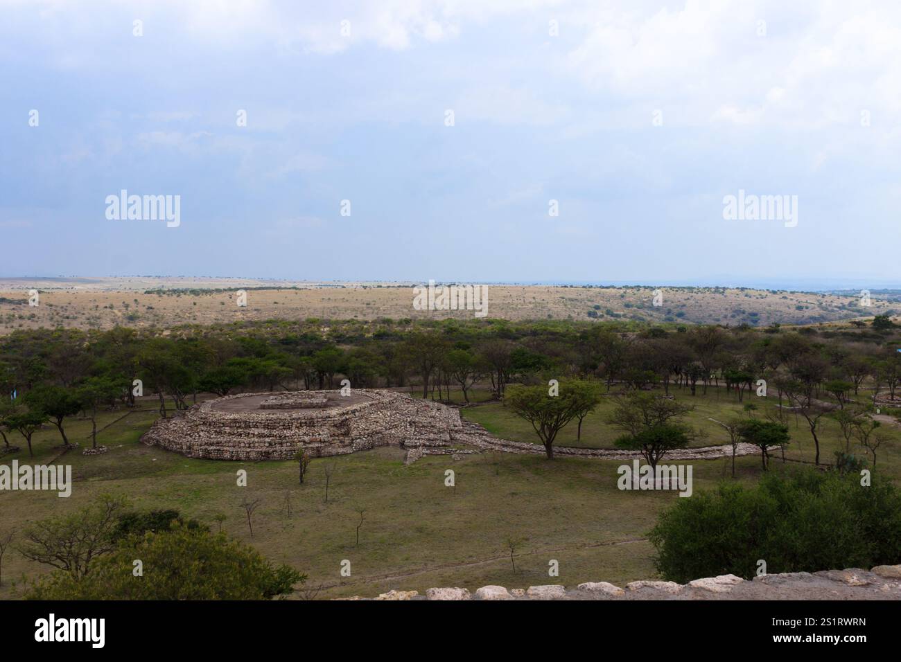 Ancient Circular Stone Structure in a Vast Arid Landscape, Canada de La ...