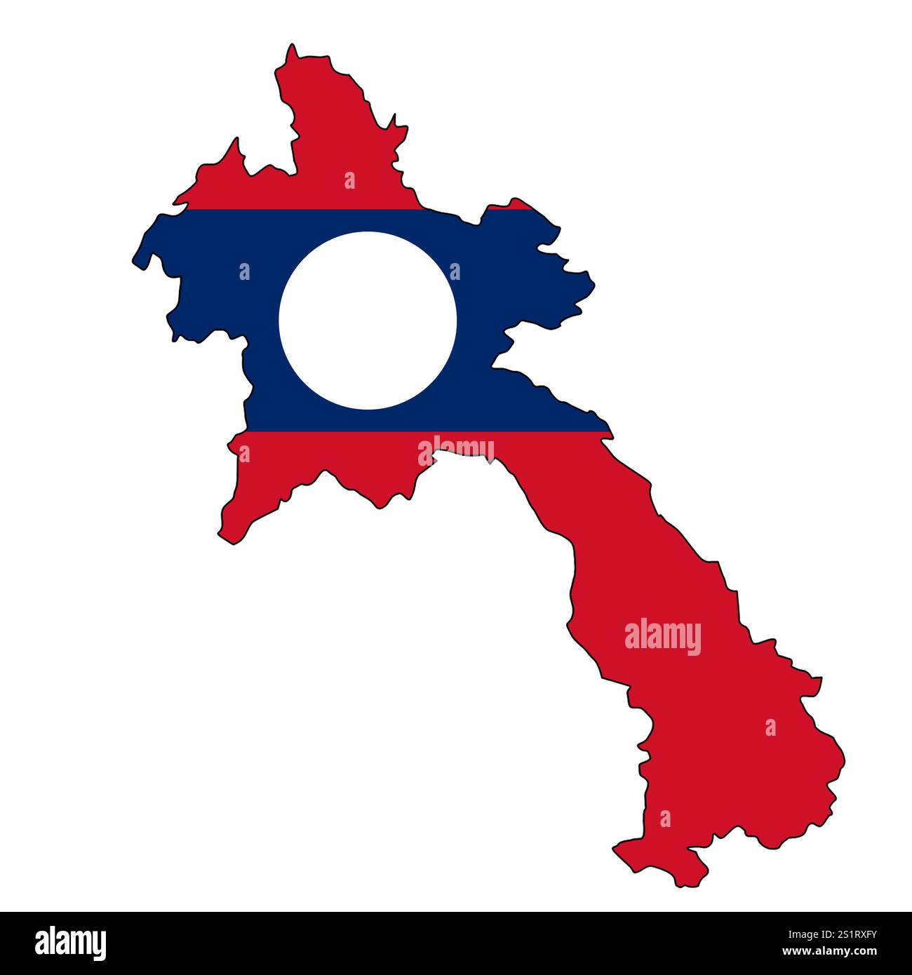 National flag country laos hi-res stock photography and images - Alamy