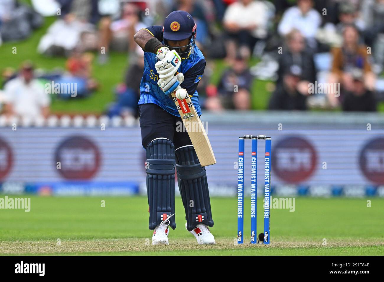 Sri Lanka's Charith Asalanka bats during the first ODI international ...