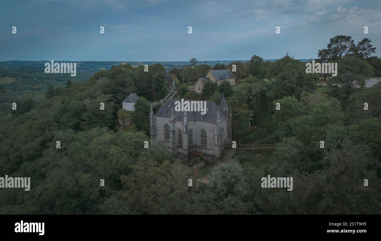 Architecture medievale et nature en bretagne hi-res stock photography ...