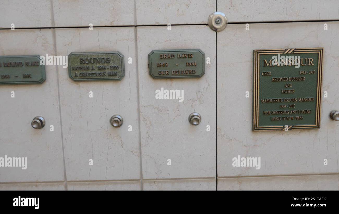 Los Angeles, California, USA 2nd January 2025 Actor Brad Davis Grave in ...