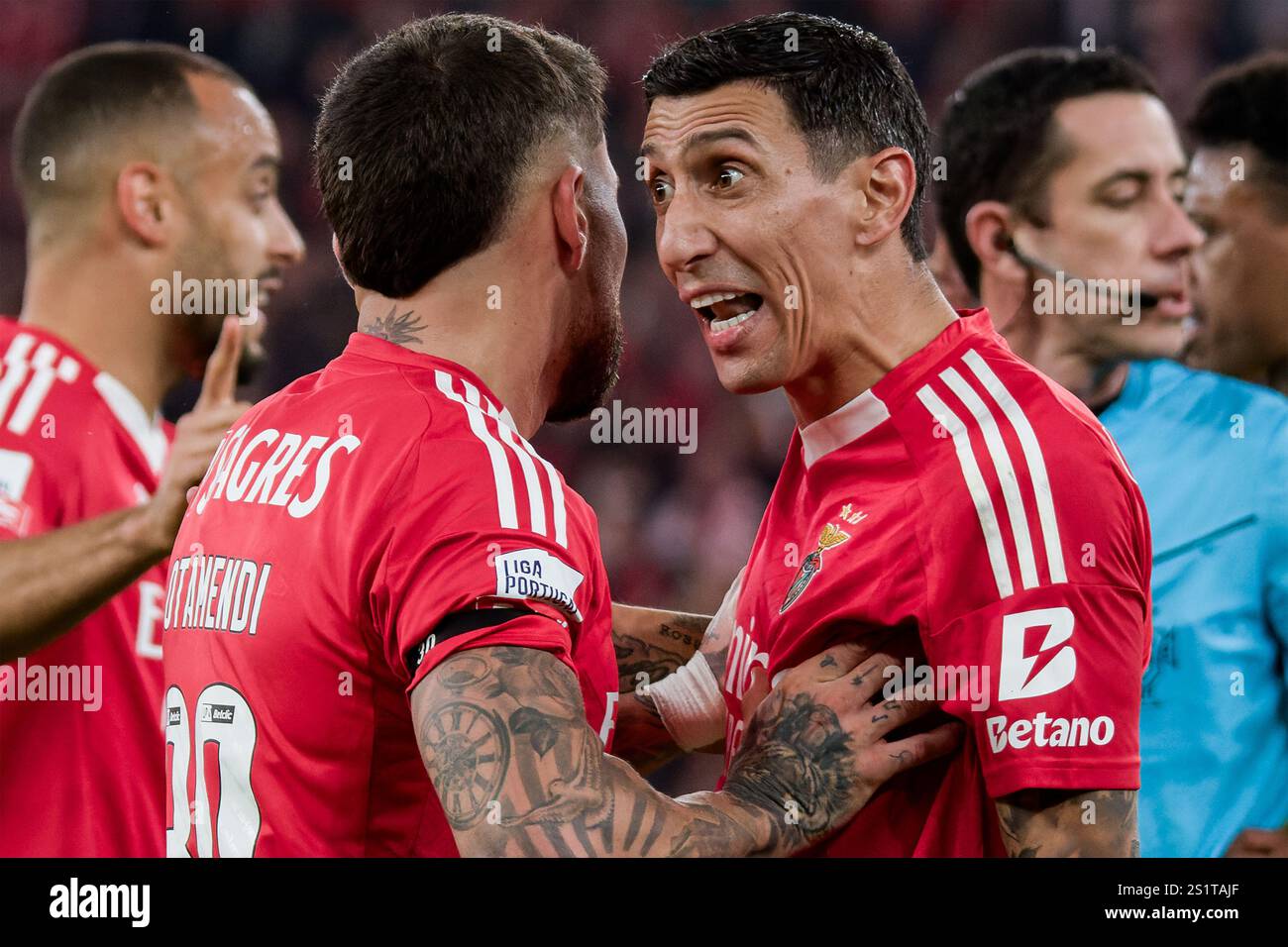 Lisbon, Portugal, January 04 2025: Angel Di Maria (11 SL Benfica ...