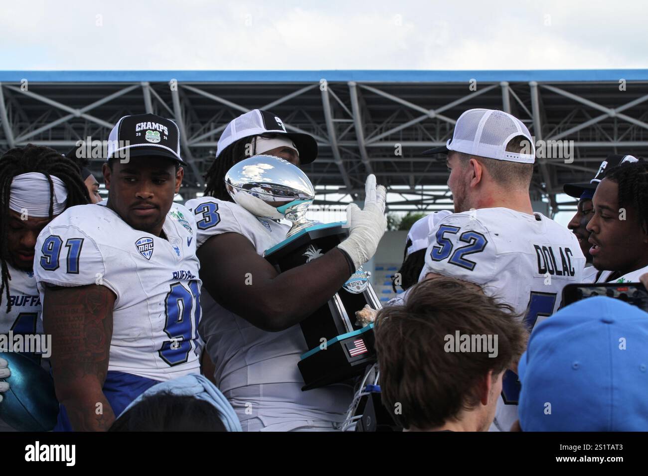 The University of Buffalo Bulls win the 2025 Bahamas Bowl Football ...