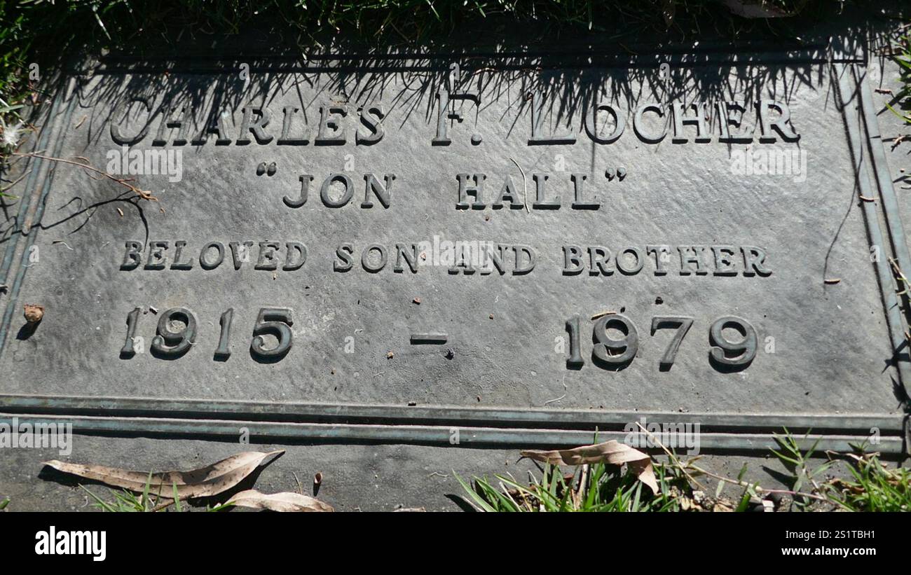 Los Angeles, California, USA 2nd January 2025 Actor Jon Hall Grave, aka ...