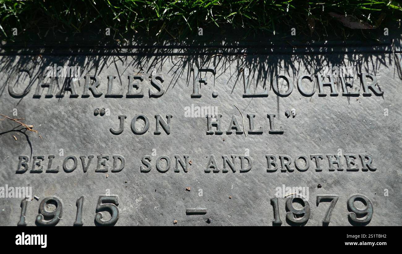 Los Angeles, California, USA 2nd January 2025 Actor Jon Hall Grave, aka ...