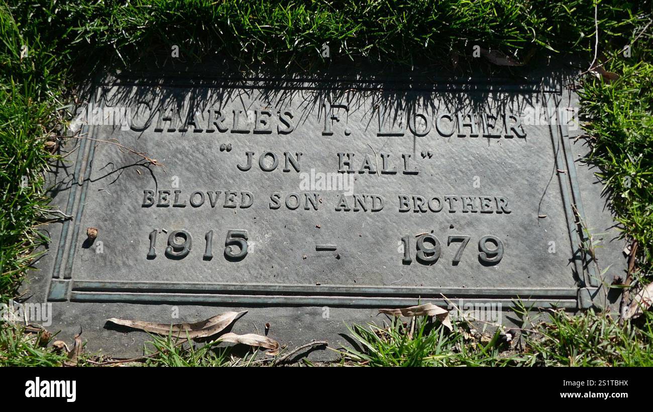 Los Angeles, California, USA 2nd January 2025 Actor Jon Hall Grave, aka ...