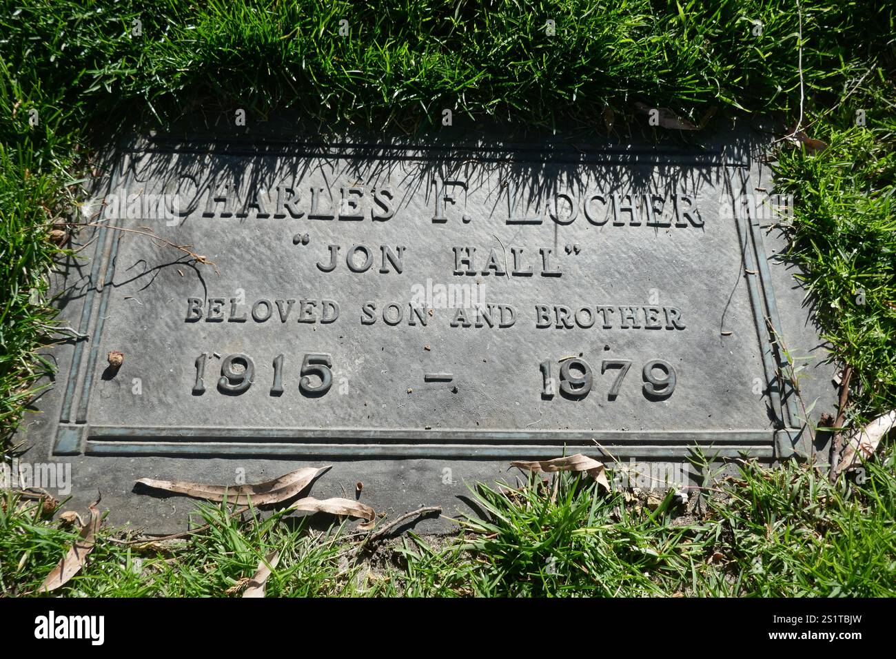 Los Angeles, California, USA 2nd January 2025 Actor Jon Hall Grave, aka ...