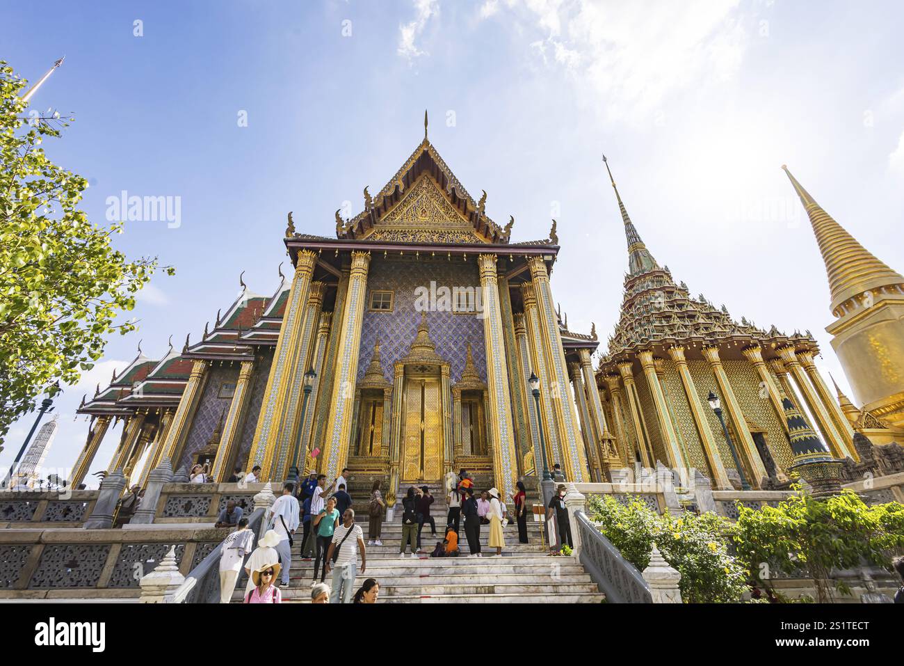 Wat Phra Kaeo, Temple of the Emerald Buddha. Bangkok, Thailand, Asia ...