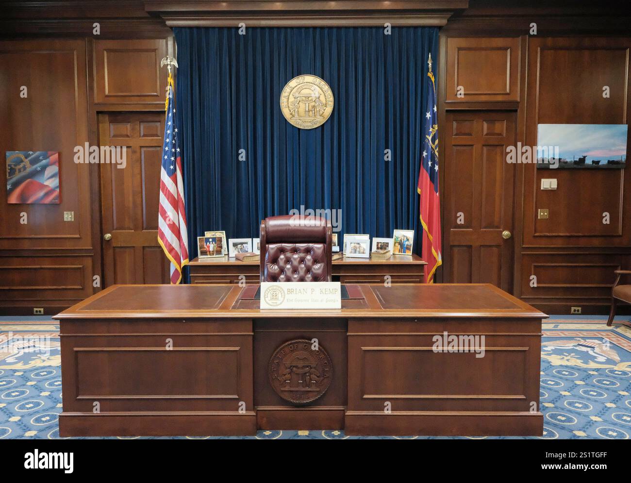 Atlanta, Georgia, USA. 4th Jan, 2025. The Georgia Governor's desk, in ...