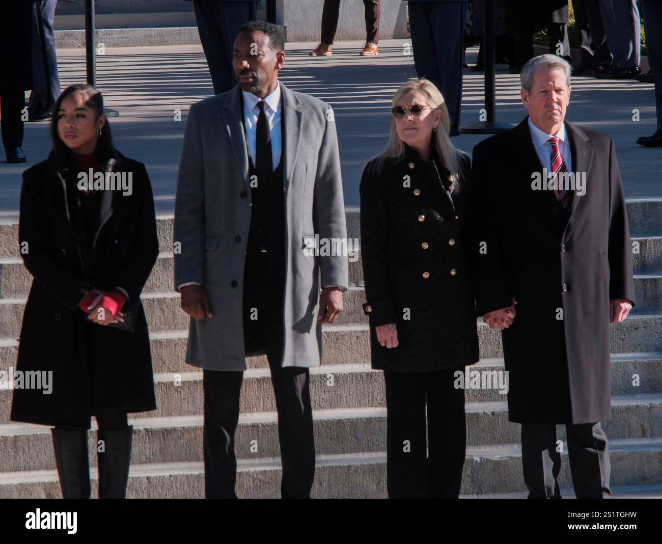 Atlanta, Georgia, USA. 4th Jan, 2025. Georgia Governor Brian Kemp and ...