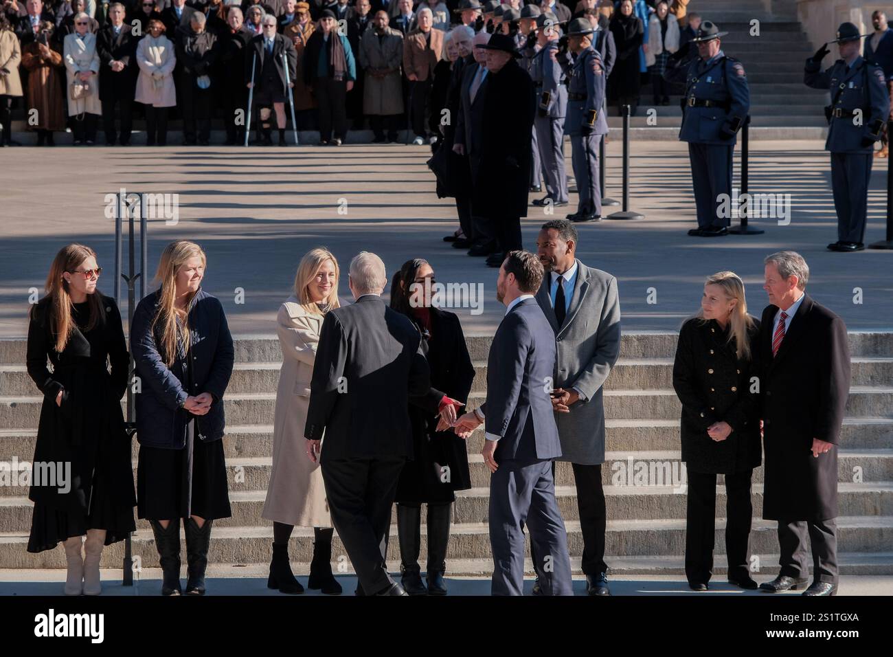 Atlanta, Georgia, USA. 4th Jan, 2025. Members of Jimmy Carter's family ...
