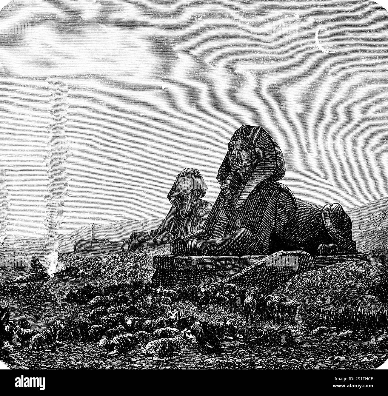 Great Sphinx of Giza, history of mankind, depiction of a lion with ...