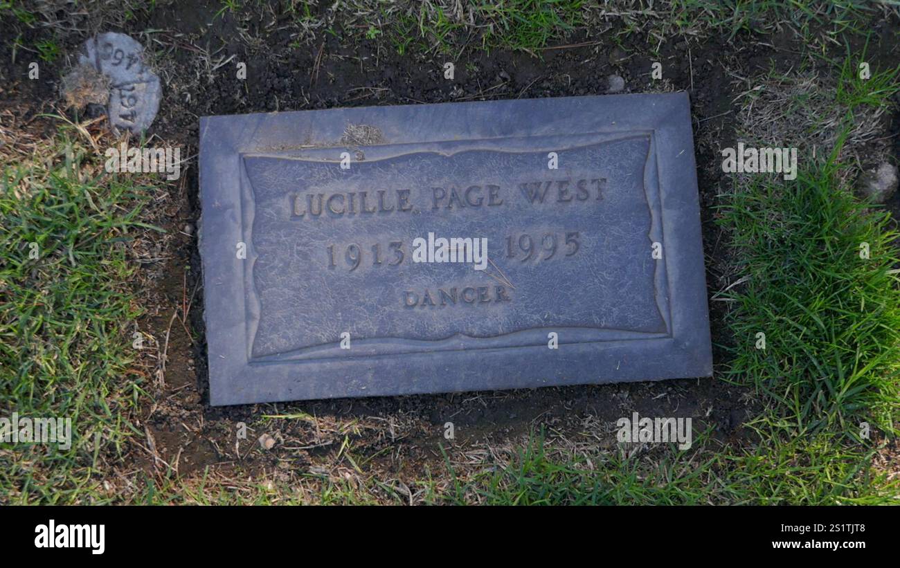 Los Angeles, California, USA 2nd January 2025 Actress Lucille Page Grave in Enduring Faith at ...