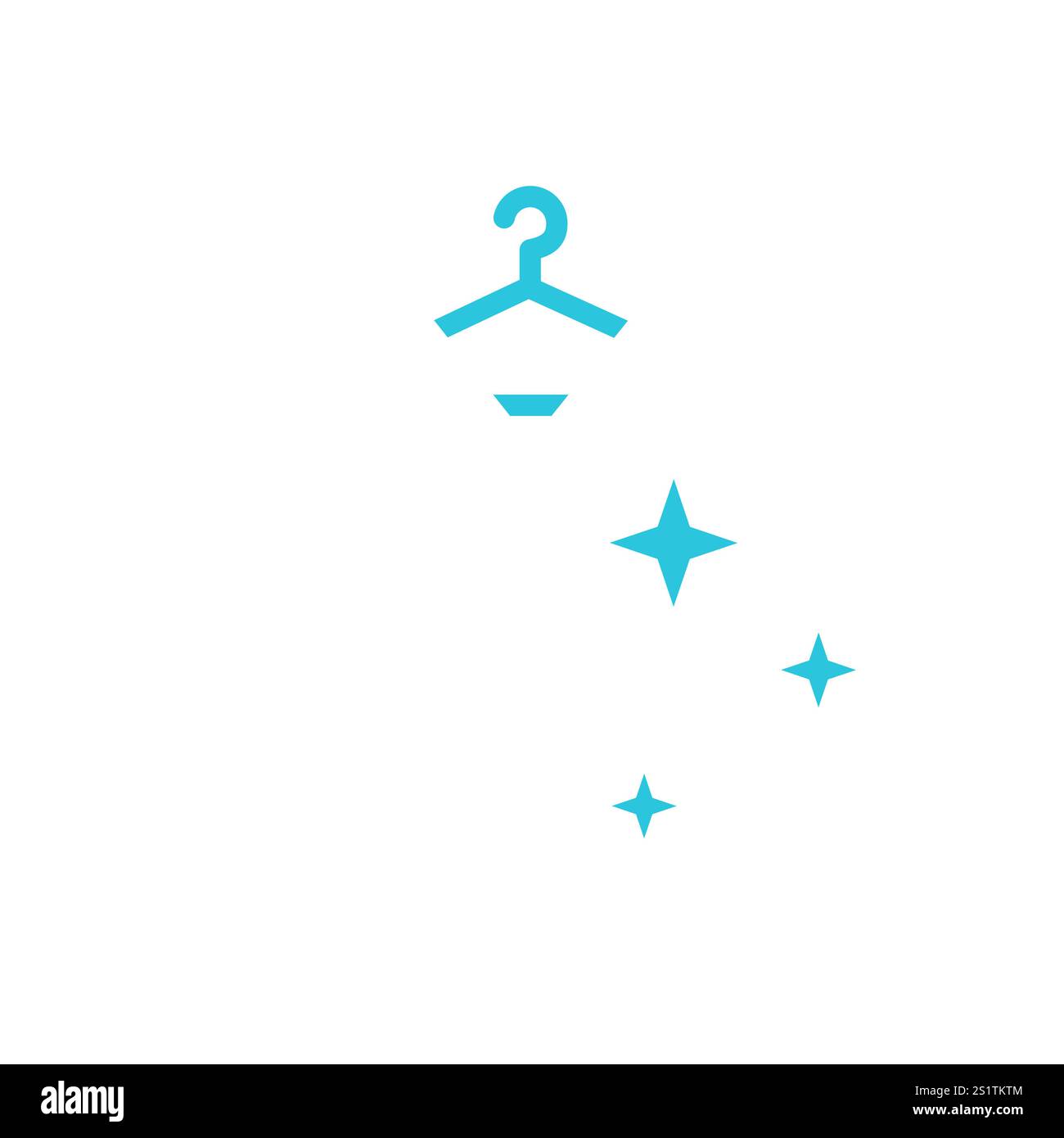 Invisible Magic Coat Icon Design. Isolated on white background. Blue ...