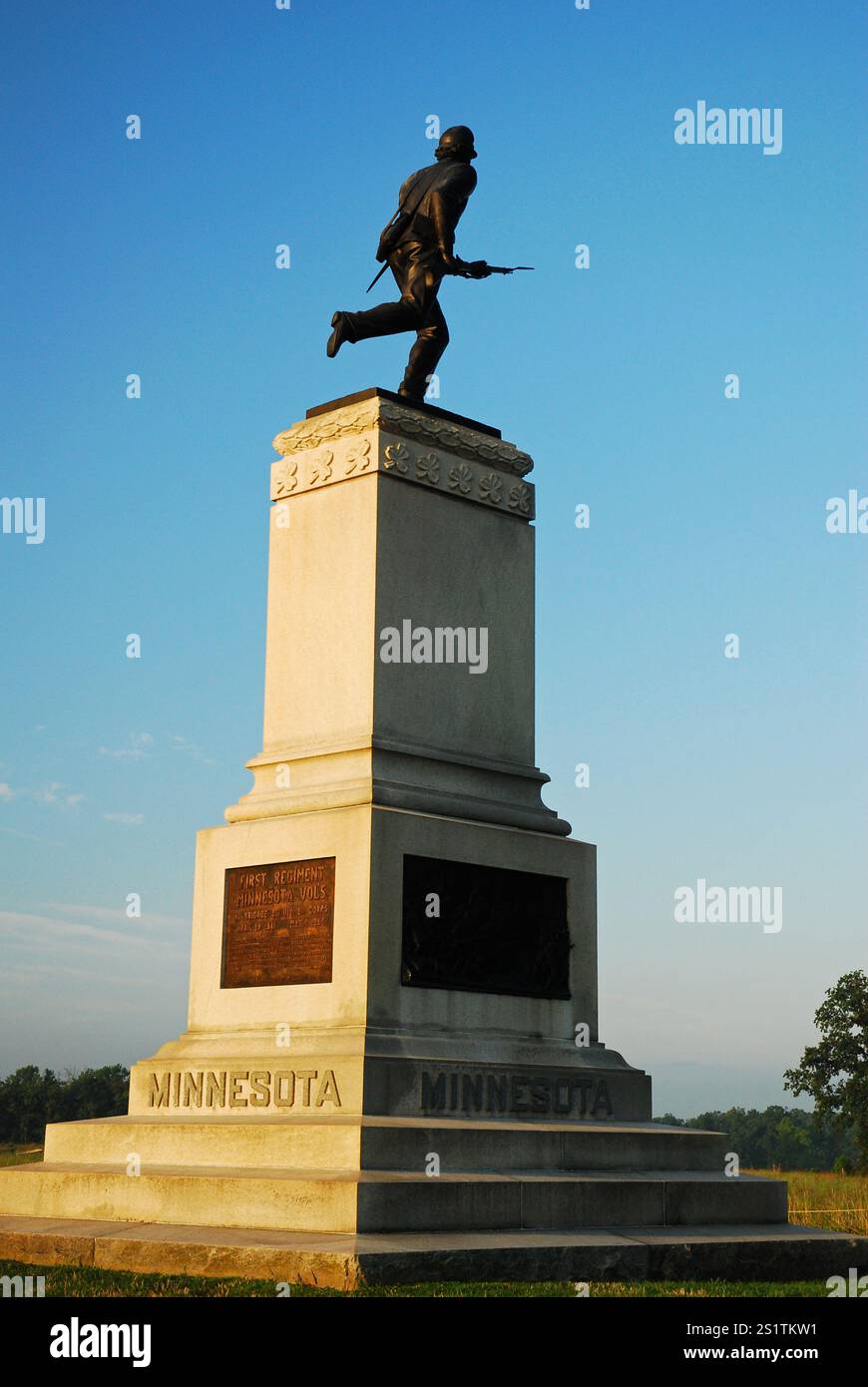 A sculpture depicts a charging infantry army soldier for a memorial to ...