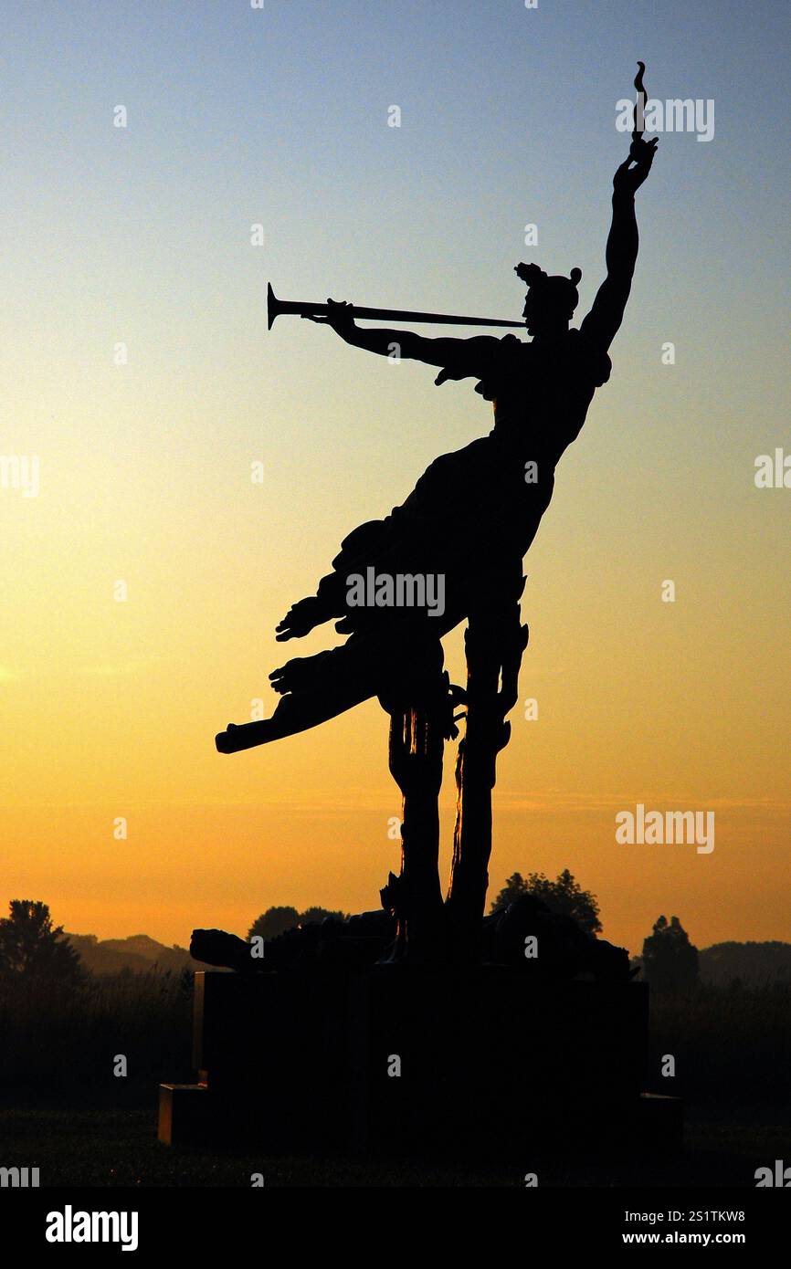 The Louisiana State Monument at the Gettysburg Battlefield, in ...