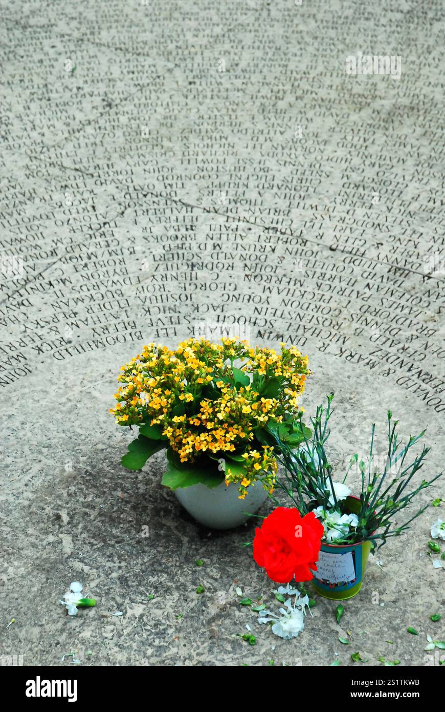 Flowers and remembrances are left at the National AIDS Memorial in ...