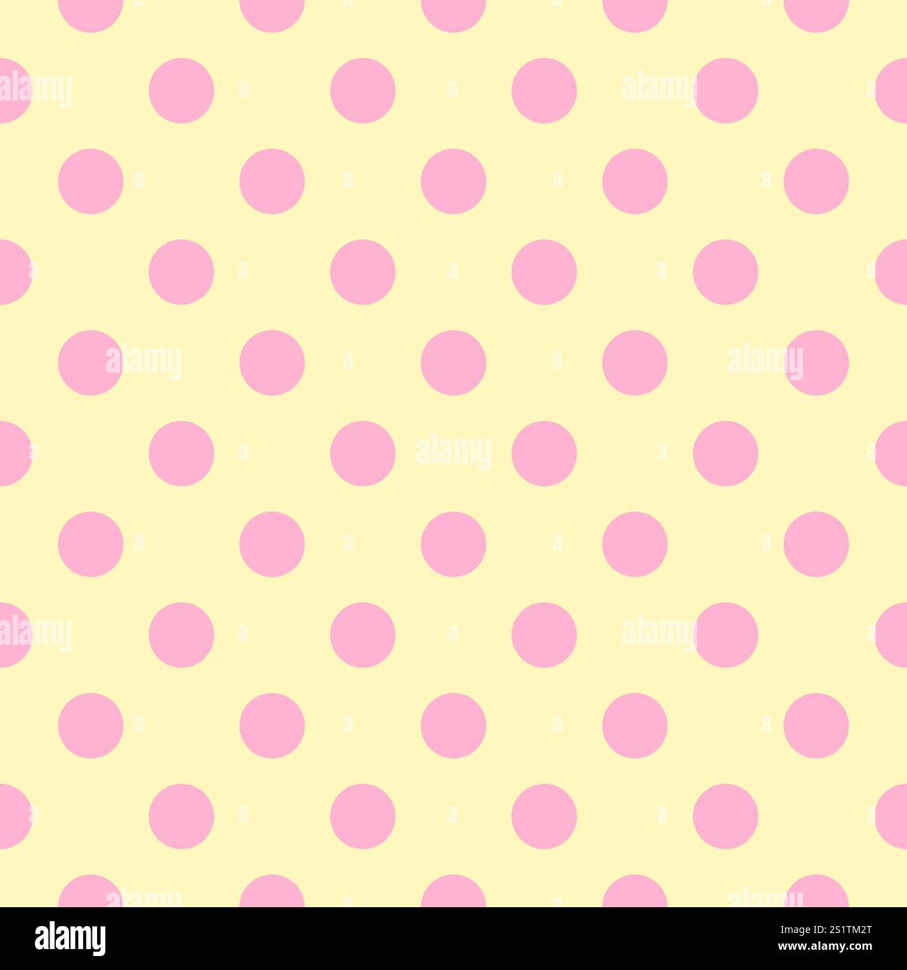 Cute Seamless Blend of Pink and Light Yellow. Polka dot pattern ...