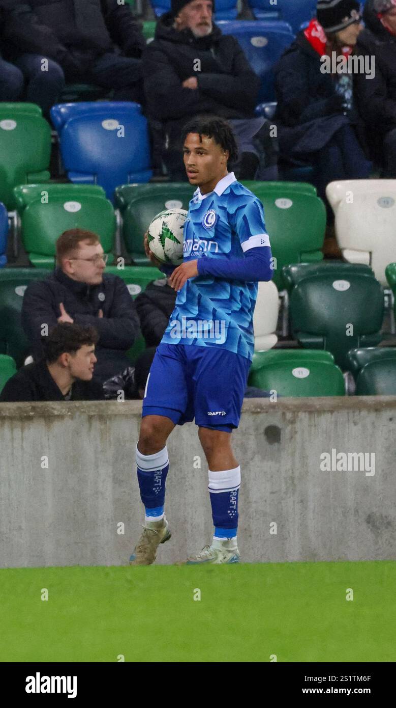Windsor Park, Belfast, Northern Ireland, UK. 19 Dec 2024. UEFA Europa ...