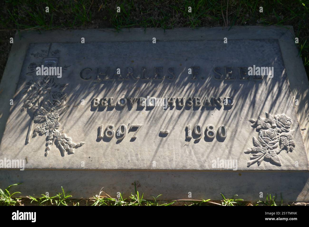Los Angeles, California, USA 2nd January 2025 Charles Seel Grave in ...