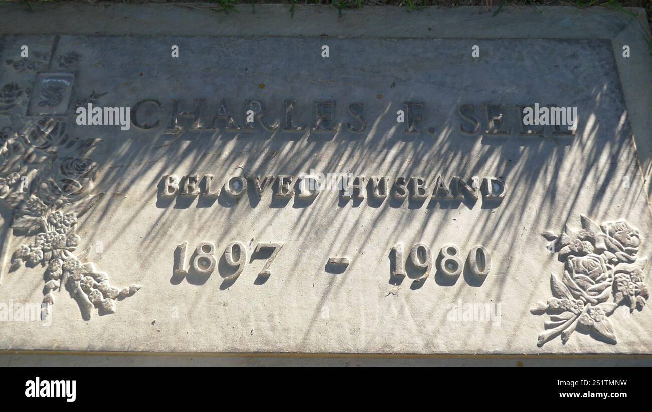 Los Angeles, California, USA 2nd January 2025 Charles Seel Grave in ...