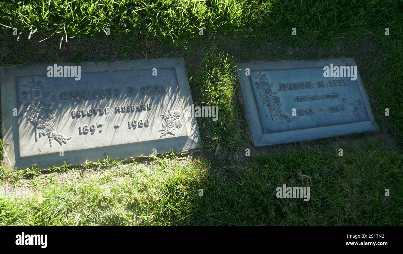 Los Angeles, California, USA 2nd January 2025 Charles Seel Grave in ...