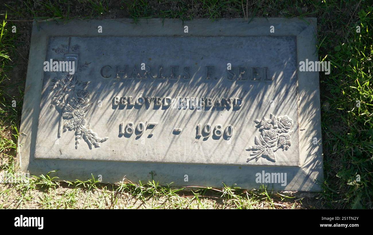 Los Angeles, California, USA 2nd January 2025 Charles Seel Grave in ...