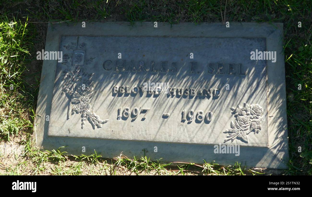 Los Angeles, California, USA 2nd January 2025 Charles Seel Grave in ...