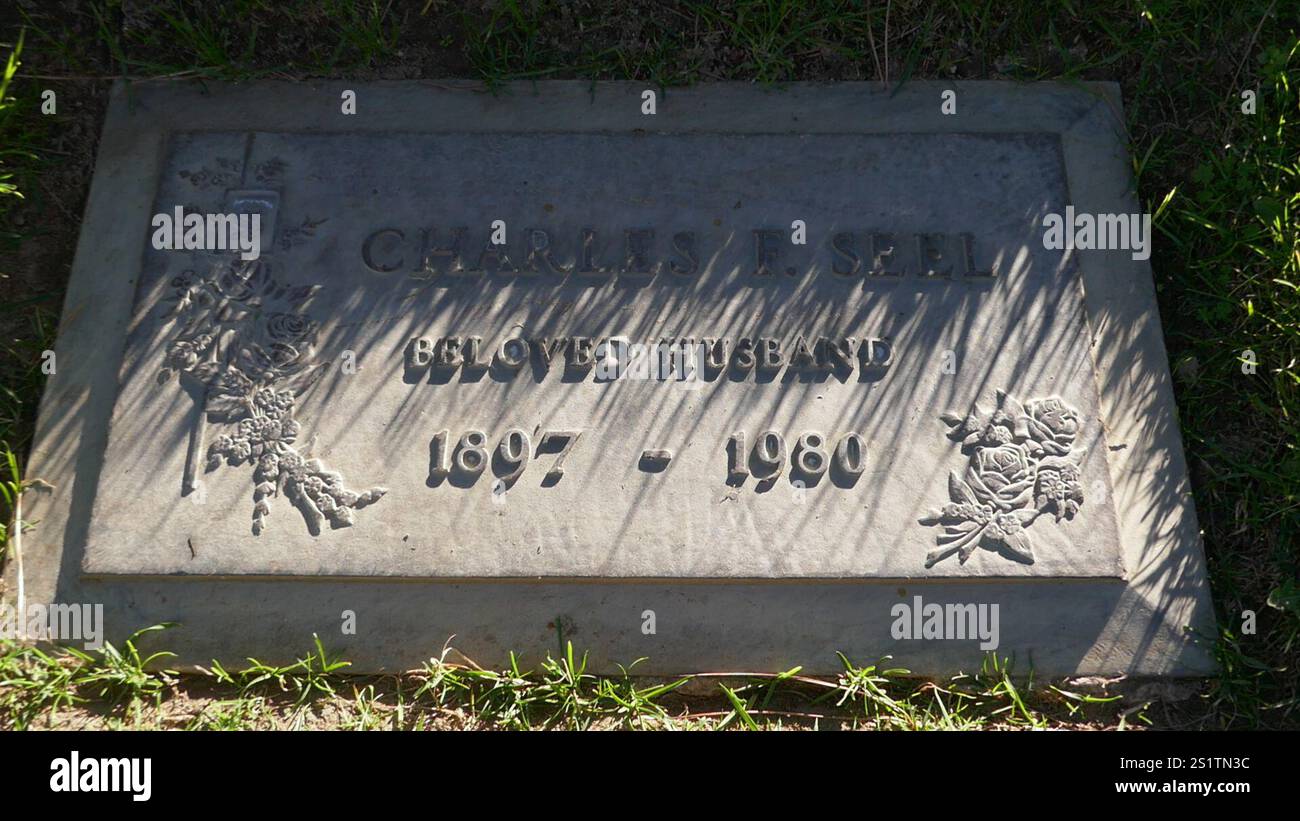 Los Angeles, California, USA 2nd January 2025 Charles Seel Grave in ...