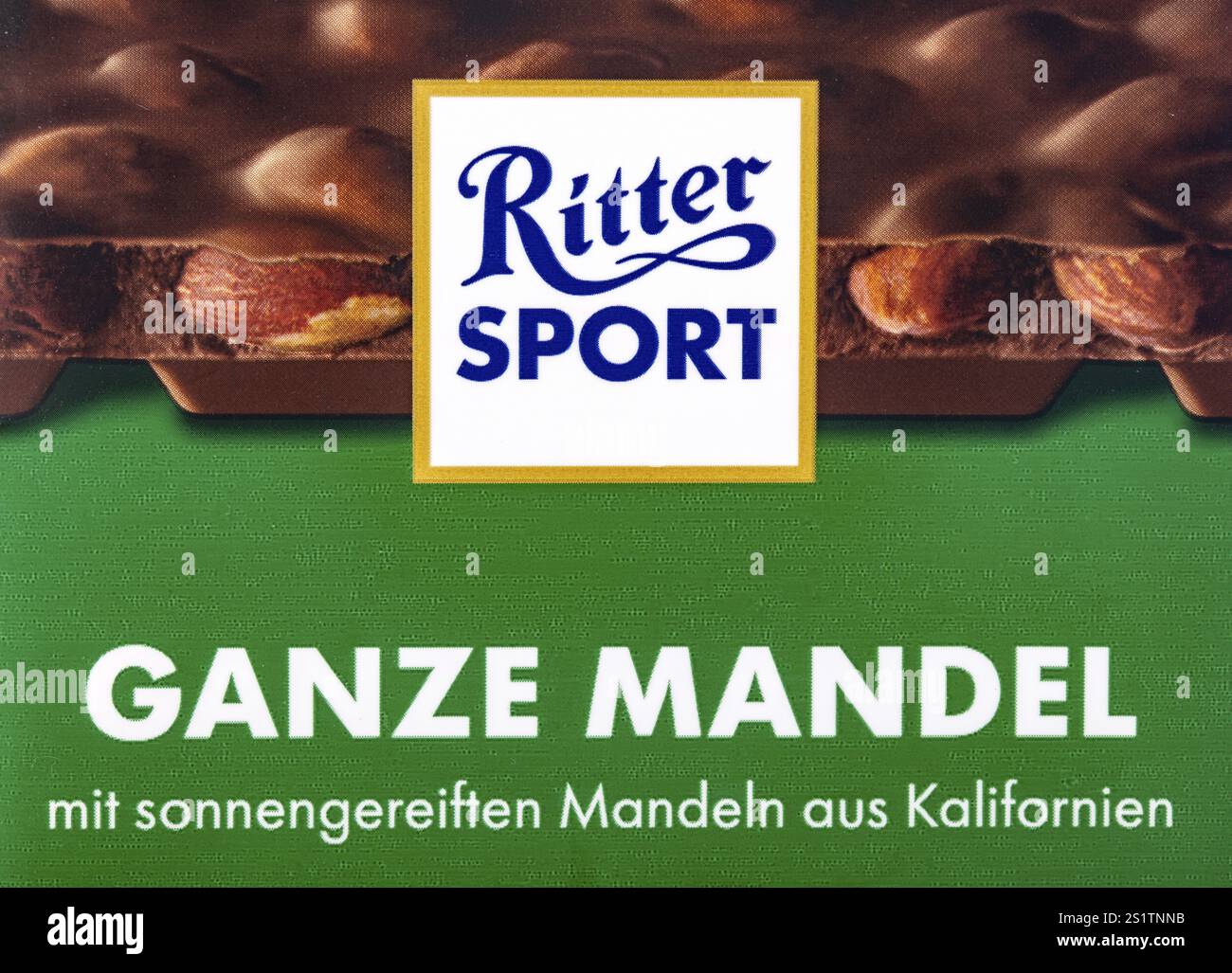 WETZLAR, Germany - November 22, 2021: Ritter Sport chocolate bars ...