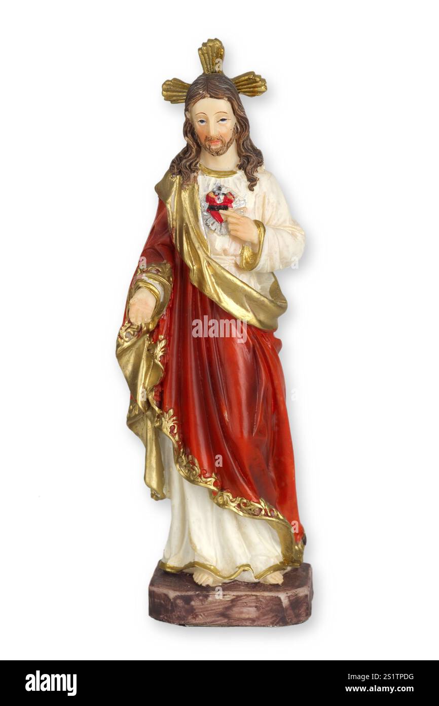 Jesus cropped on a white background Stock Photo - Alamy