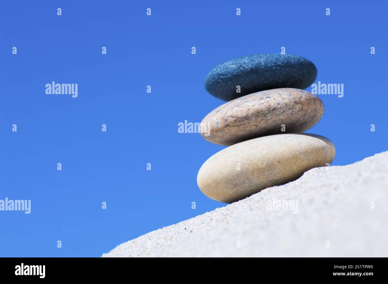 Round pebbles on the beach in Denmark is a symbol for balance. Stones ...