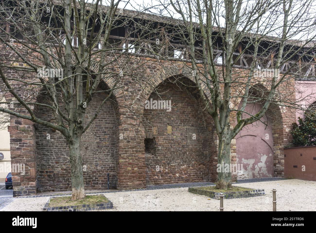 Views in the historic town Worms in Germany with interesting buildings ...