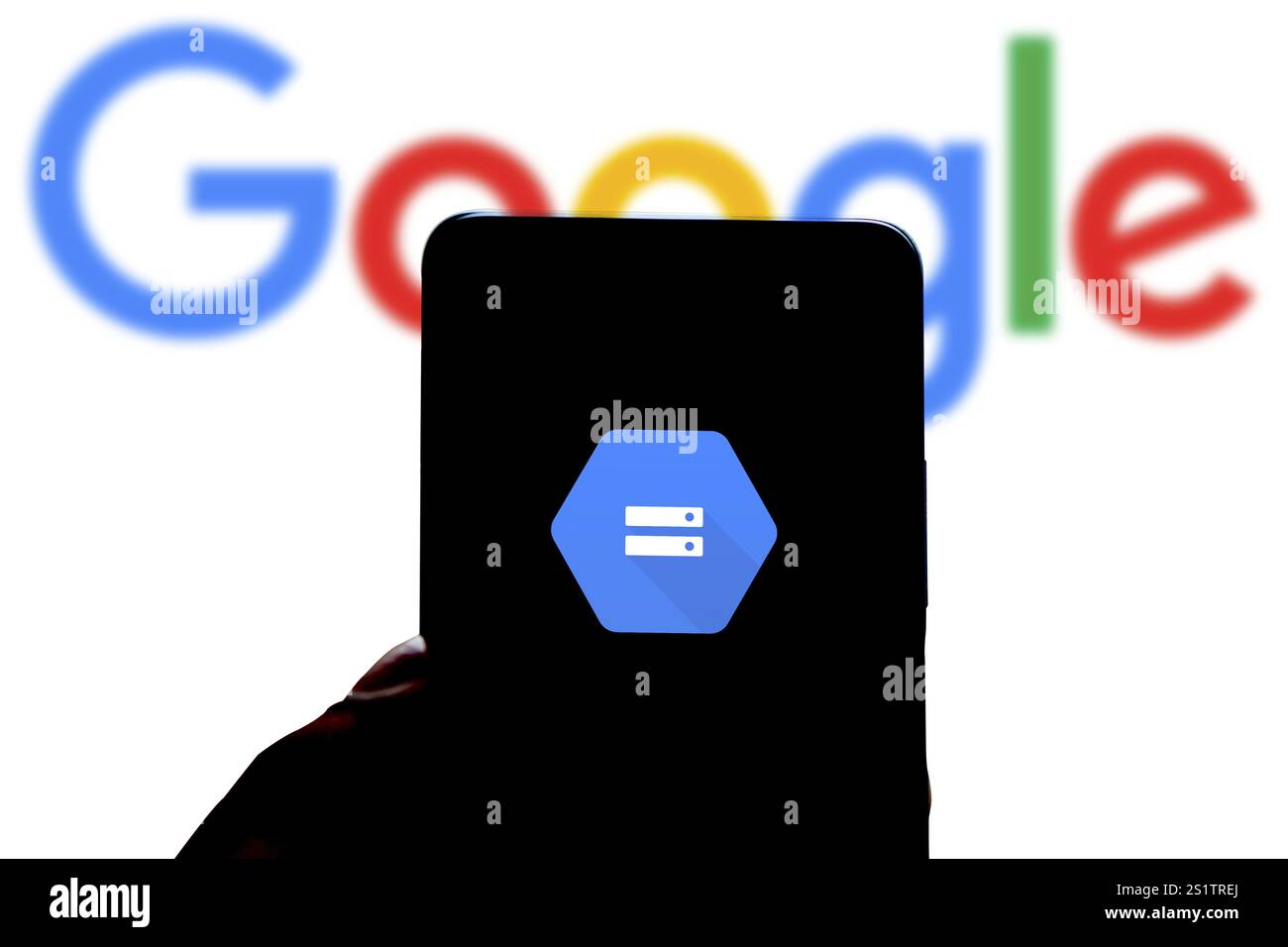 Google Cloud Storage Logo on Smartphone Stock Photo - Alamy