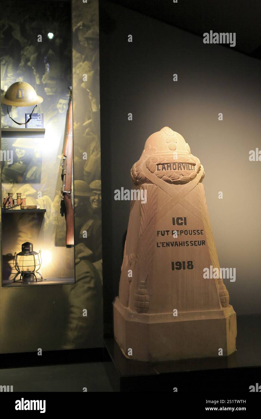 Memorial stone, Memorial de Verdun memorial commemorating the Battle of ...