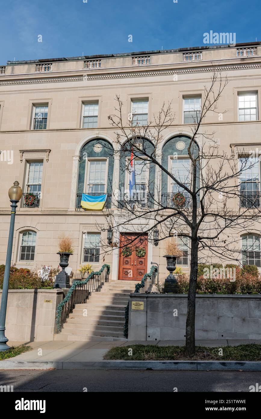 Royal Netherlands Embassy and Residence, Washington DC USA Stock Photo ...