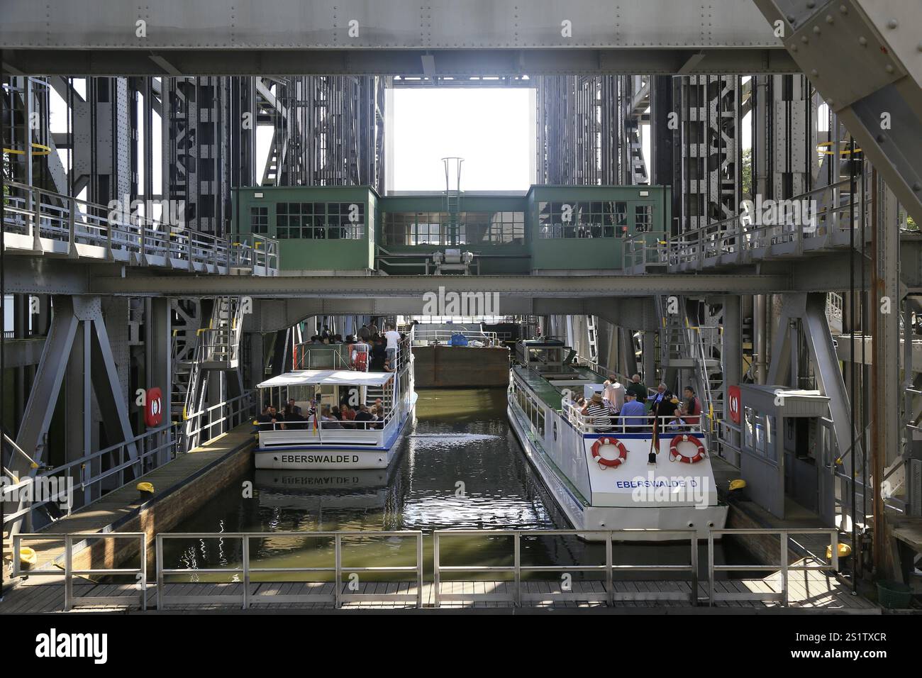 Niederfinow boat lift, Oder-Havel Canal, Havel-Oder Waterway ...