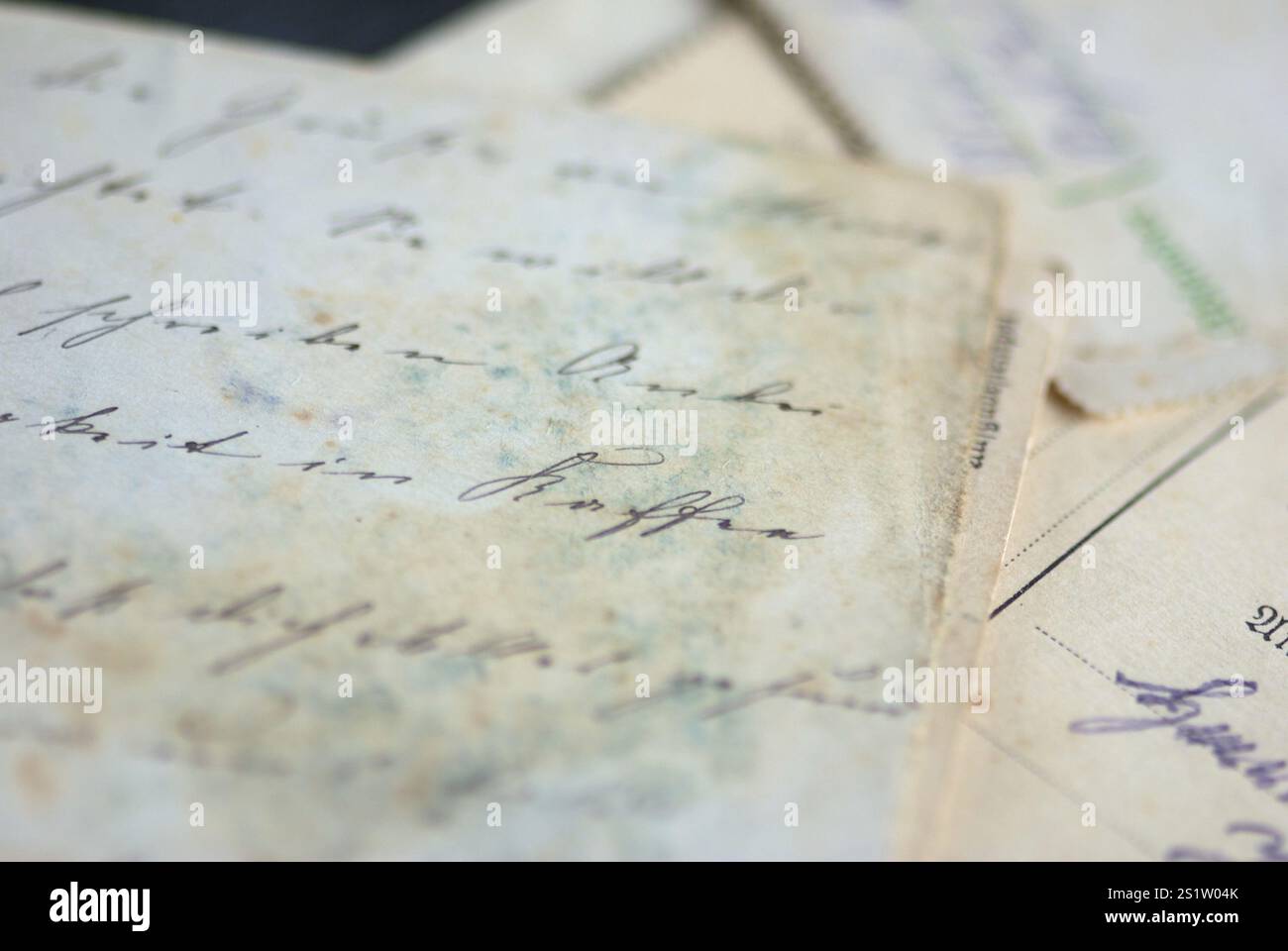 Old handwritten letters Stock Photo - Alamy