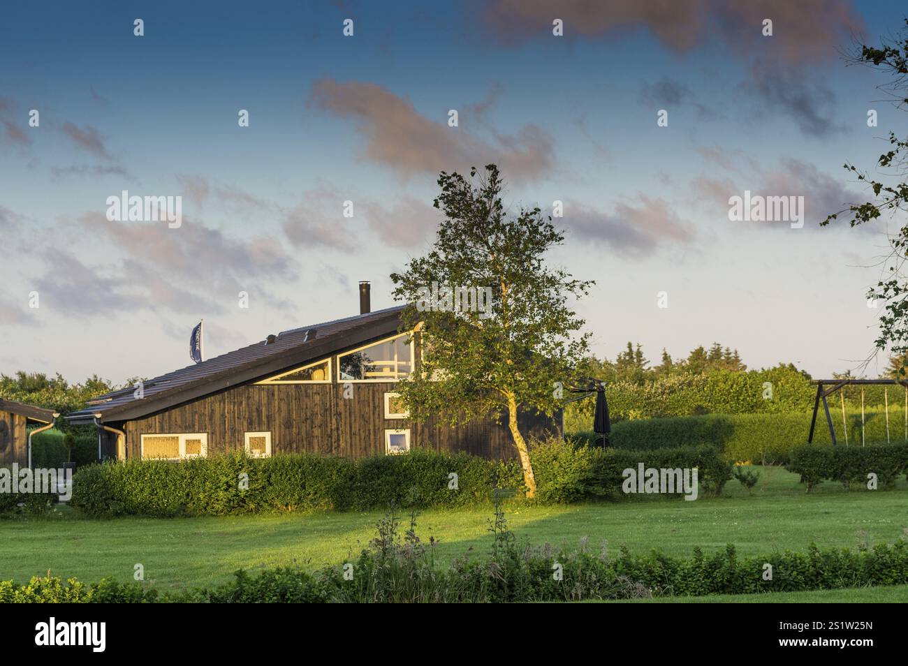 Beautiful views and details of Danish houses on the North Sea coast ...