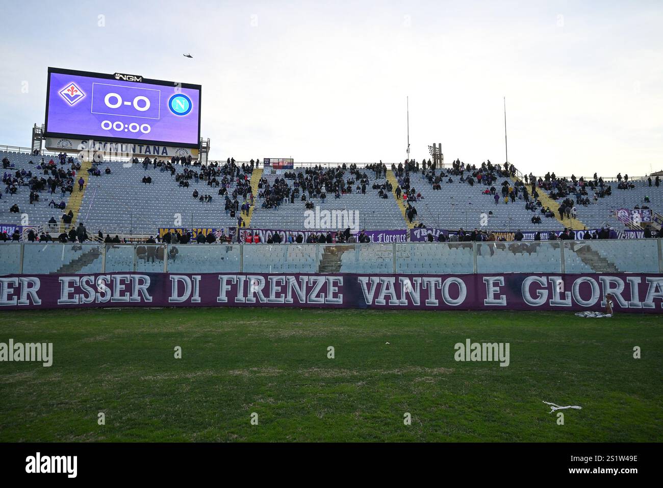 Artemio Franchi Stadium, Florence, Italy - A general view of Stadio ...