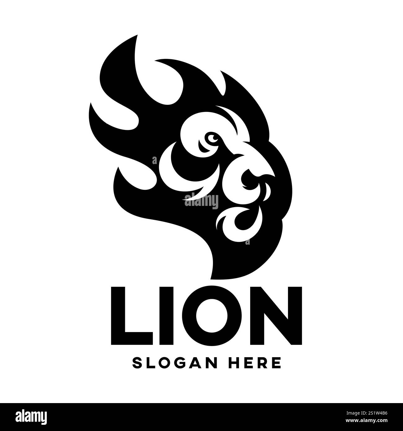 Modern fiery lion logo. Vector illustration Stock Vector Image & Art ...