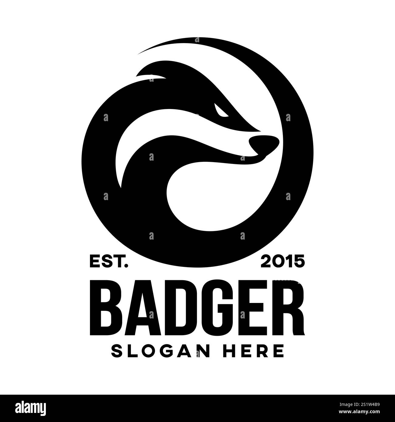 Modern angry badger logo. Vector illustration Stock Vector Image & Art ...
