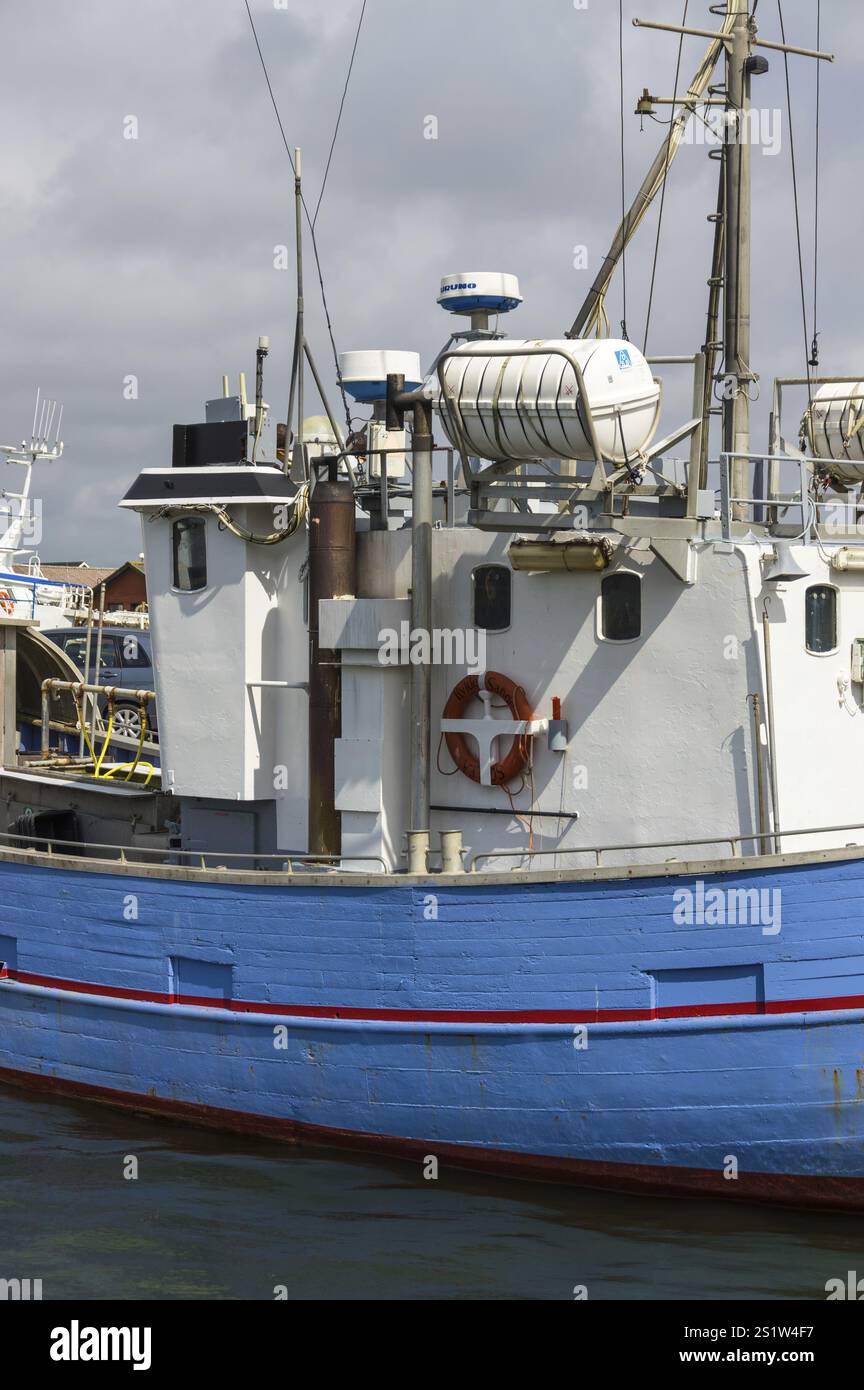 Impression with ship and boat in Denmark in summertime Stock Photo - Alamy